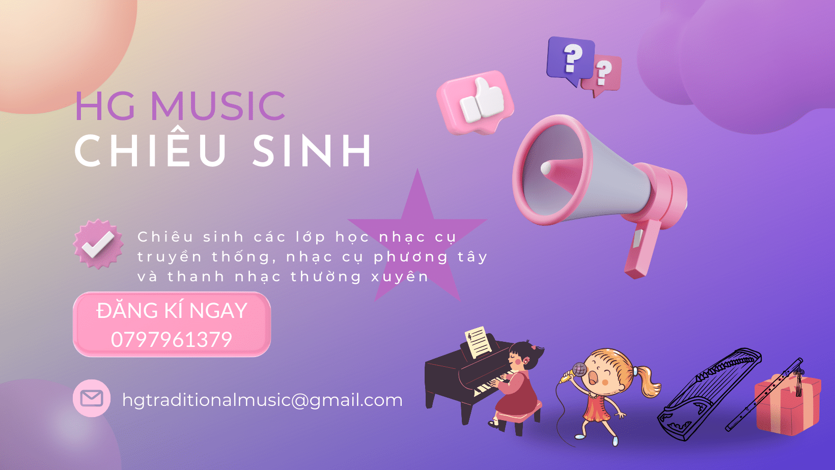 Chiêu Sinh – HG Music & Studio